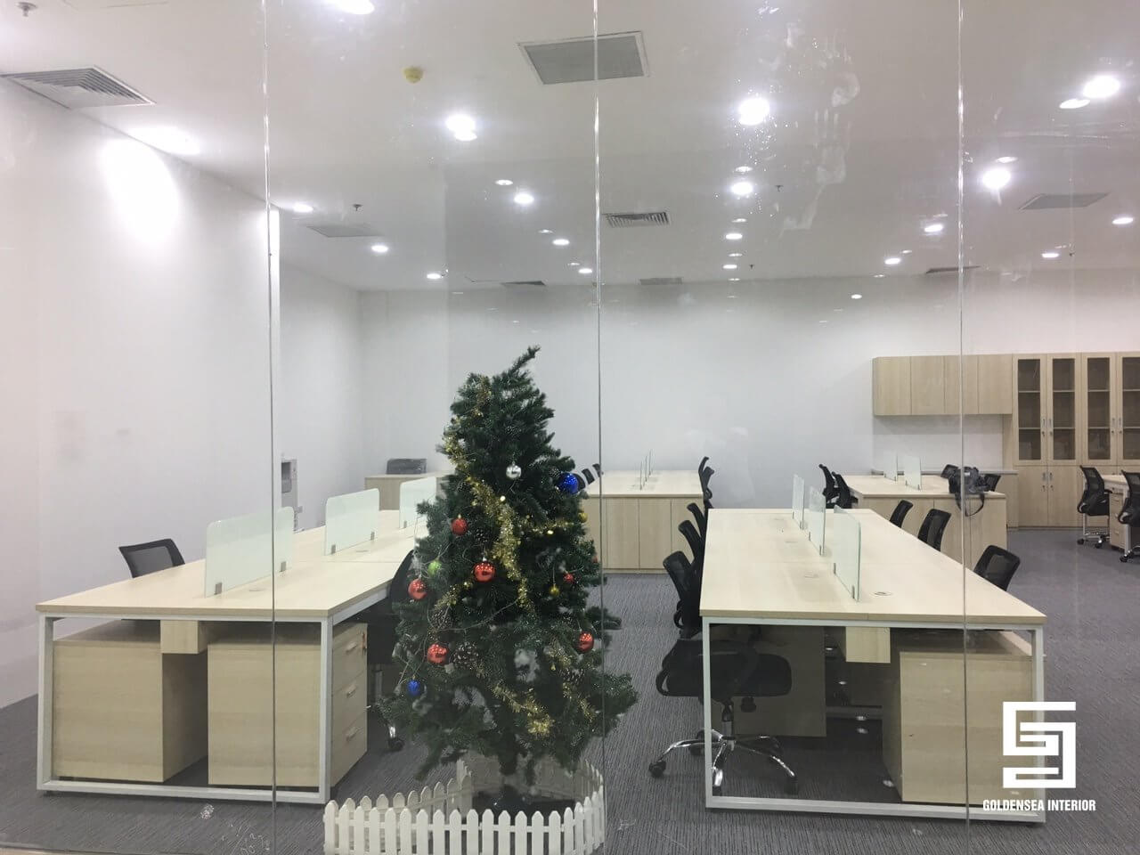 Thiết kế & thi công văn phòng KB Securities - Goldensea