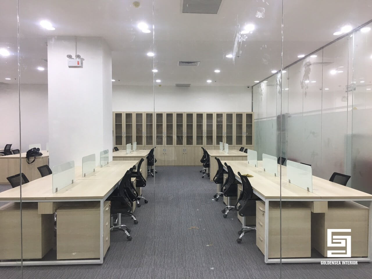 Thiết kế & thi công văn phòng KB Securities - Goldensea