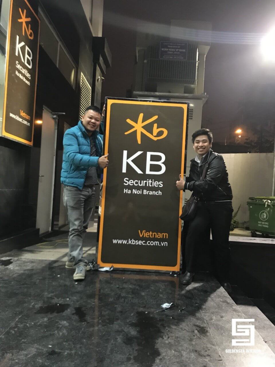 Thiết kế & thi công văn phòng KB Securities - Goldensea